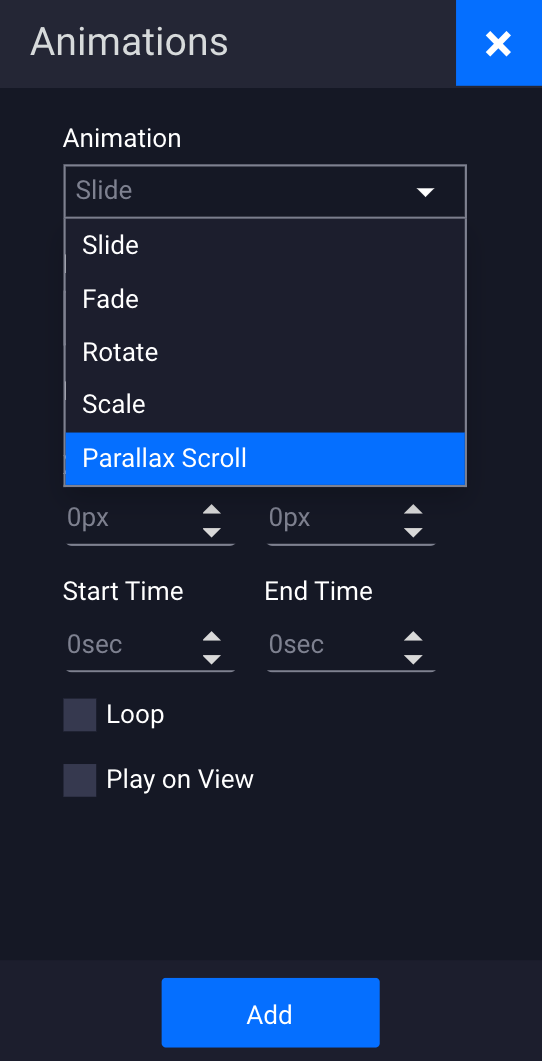 Parallax Scroll